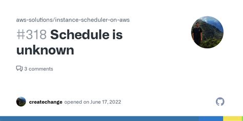 Schedule Is Unknown · Issue 318 · Aws Solutionsinstance Scheduler On