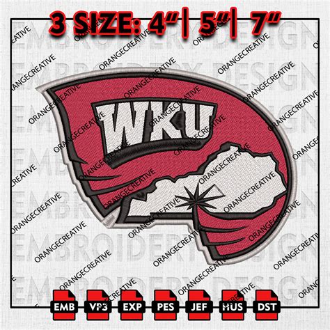 Western Kentucky Hilltoppers Logo Emb Files Ncaa Embroidery Inspire