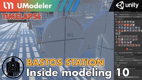 3d modeling in unity timelapse of modeling and unwrapping the station in bastos station 10 12