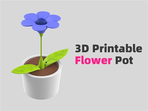 3d Printable Flower Pot By Wuguigui Download Free Stl Model