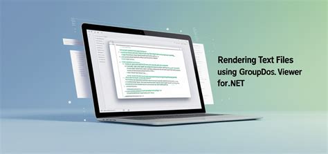 渲染文字文件 Groupdocsviewer Net Api