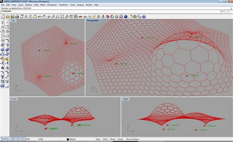 Hex Grid Attractor Repulsor Deformation Grasshopper
