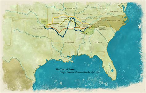 Trail Of Tears Route Trail Axlio