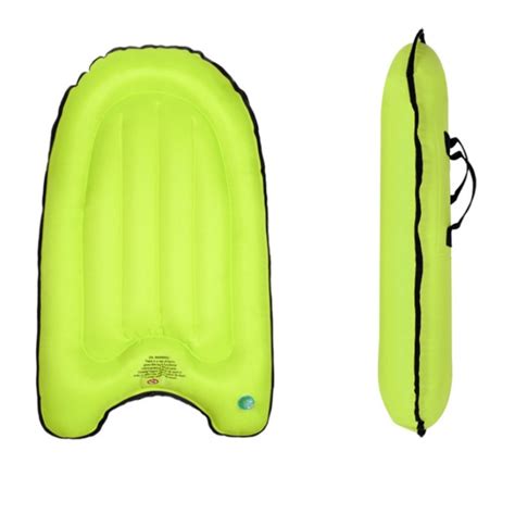 Omouboi Sofo00o3 H 풍선 서핑 보드 어린이 수영 부력 침대 접이식 수상 스키 형광 녹색