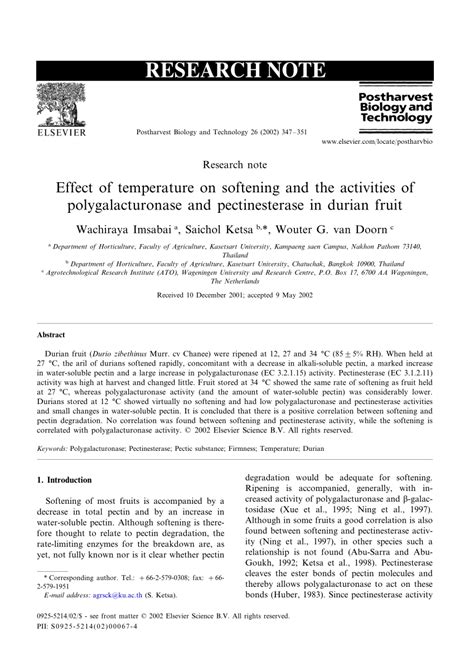 Pdf Effect Of Temperature On Softening And The Activities Of