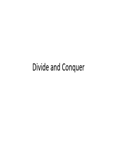 Algoritma Devide And Conquer Pdf