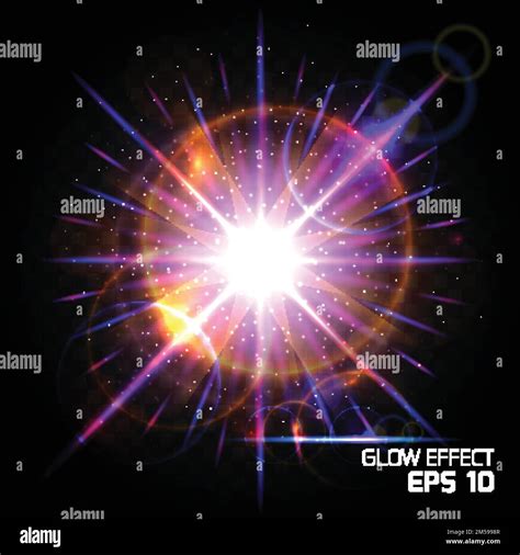 Influence Of Particle Bright Lighting Effects Pink Purple Color Glow Dust Sparks Luxury