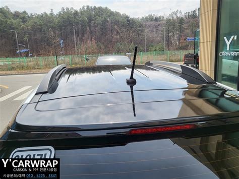 쉐보레 트랙스 자동차 루프스킨 랩핑 시공은 동탄 와이카랩