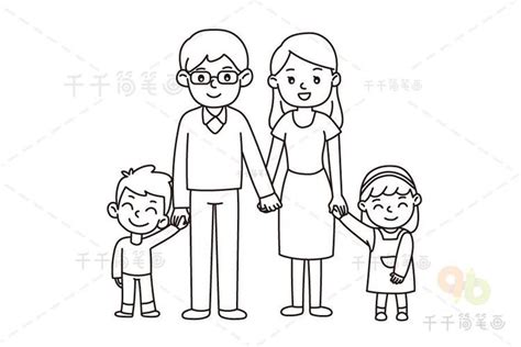 爸爸妈妈女儿简笔画简单又好看（17张） 简笔画图片大全