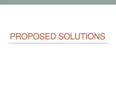 Ppt Proposed Solutions Powerpoint Presentation Free Download Id 5068165