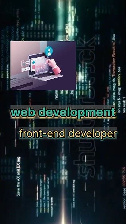 Front End Developer Webdevelopment Webdeveloper Short Creator Youtube