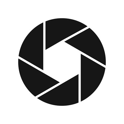 Camera Shutter Aperture Flat Icon Isolated Illustration 44184319 Vector