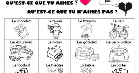 Aprendo Francés en el Colegio de Las Vegas J aime et je n aime pas