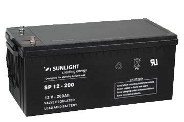 Аккумулятор тяговый 12В 200Ач SP 12-200 Sunlight AGM для ибп котла ...