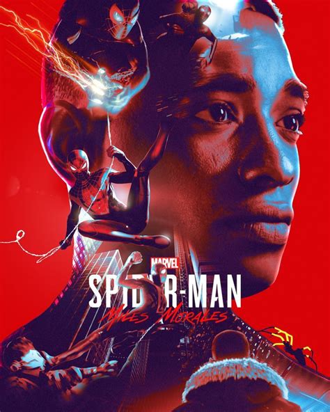Spiderman Miles Morales Poster Poster Super Villains Spiderman