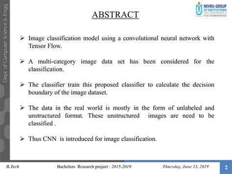 Image Classification Using Convolutional Neural Network Pptx