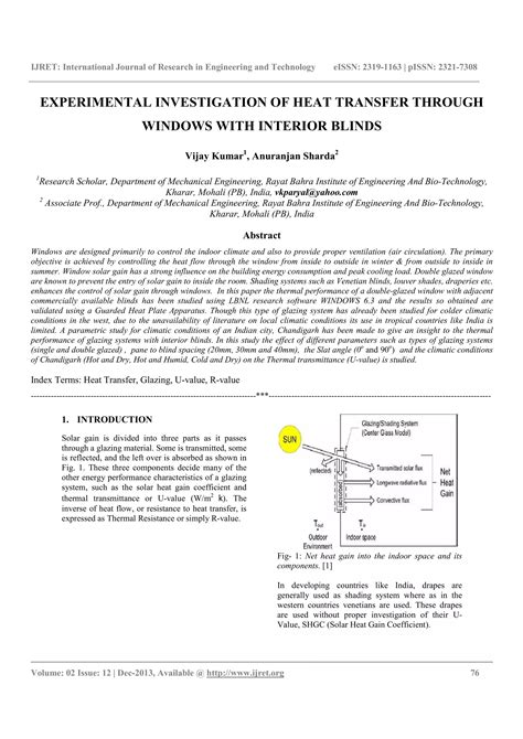 Experimental Investigation Of Heat Transfer Through Pdf