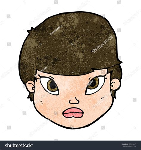Cartoon Serious Face Stock Vector Royalty Free 189114161 Shutterstock