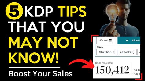 Maximize Your Amazon KDP Success with These 5 Tips | 150K Books Sold ...
