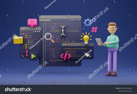 Coding Symbols Icon Development Project Data Over 4154 Royalty Free Licensable Stock