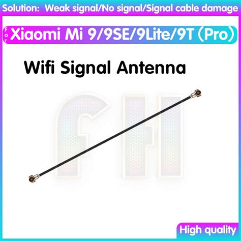 Wifi Signal Wire Antenna For Xiaomi Mi 9 9t Se Pro 9se Lite Ribbon Wire Coaxial Connector Signal