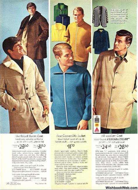 Sears Catalogue 1968 70s Mens Fashion 70s Men 1960s Fashion