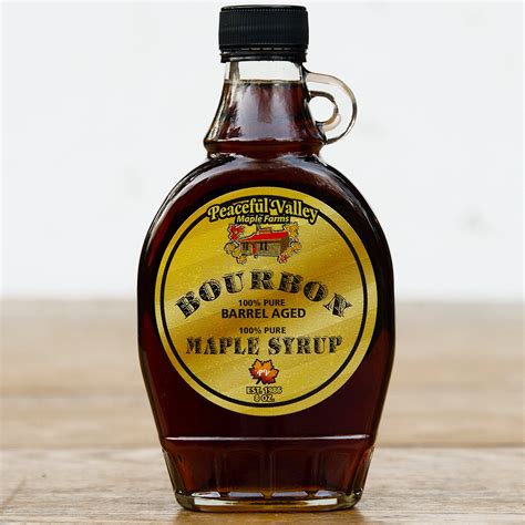 Bourbon Barrel Aged Maple Syrup Peaceful Valley Maple Farms