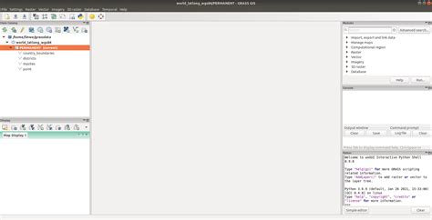 GSoC 2021 SingleWindowLayout GRASS GIS