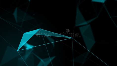 plexus fantasy abstract technology abstract geometric background 4k loop animations stock