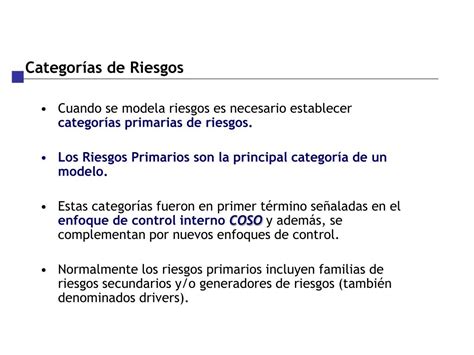 Ppt El Modelo De Riesgos Herramientas Y Administración Marco De