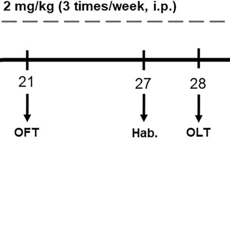 experimental design oft open field test hab habituation olt