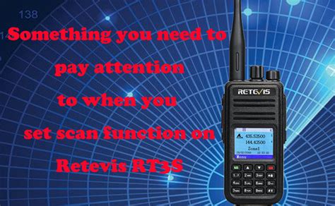 Something You Need To Pay Attention To When You Set Scan Function On Retevis RT3S