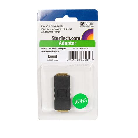 Startech Hdmi To Hdmi Adapter High Speed Hdmi To Hdmi Connector 4k