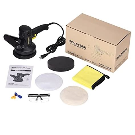 6 Inch Random Orbital Waxer Polisher Variable Speed Buffer Machine Kit