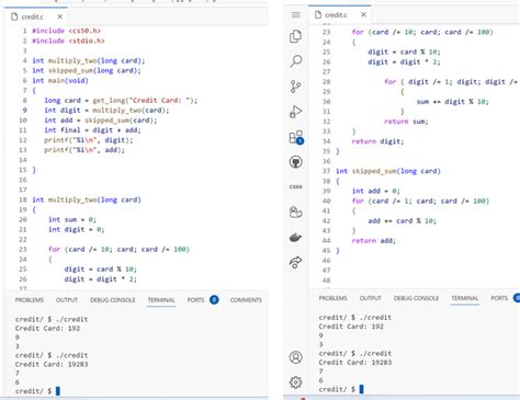 credit practice problem question r cs50
