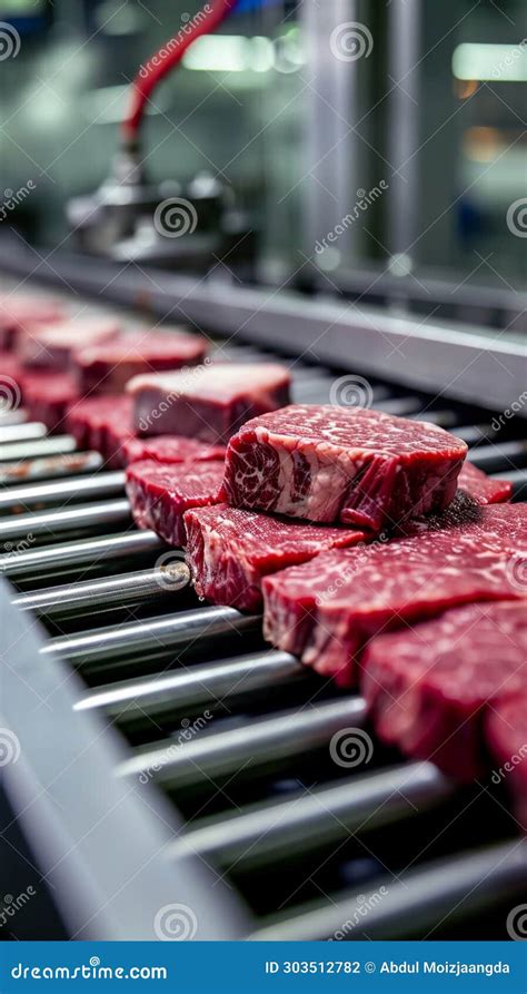 Factory Efficiency Industrial Machine Processes Raw Beef For Steak
