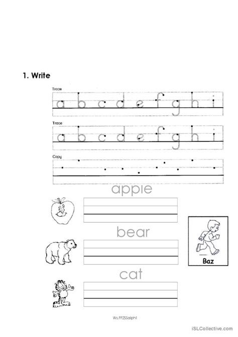 Handwriting English Esl Worksheets Pdf And Doc