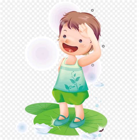 站在荷叶上的小孩png图片素材下载图片编号yznkavzy 免抠素材网