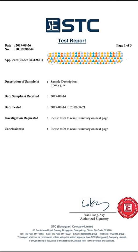 Empire Epoxy Ph Here Is Our Certificate For Slow Curing