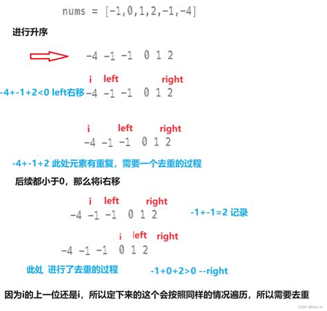 双指针算法解法：两数之和与三数之和 csdn博客