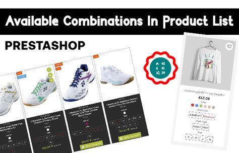 Combinations In Product List Prestashop My Presta Store