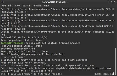 Iridium Browser Learn Ubuntu Mate