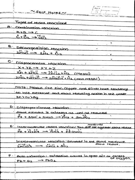 Self Notes Pdf