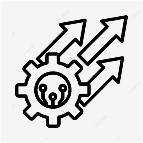 Process Line Icon Input Network Output PNG And Vector With Transparent Background For Free