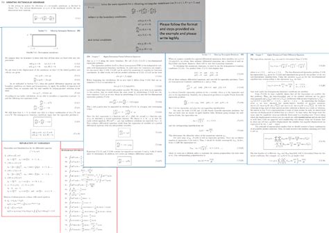 Solved 73 Vibrating Rectangular Membrane Salve The Wave