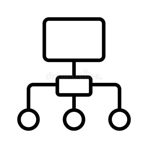 Hierarchy Icon Design Flowchart Vector Workflow Icon Stock Vector Illustration Of Vector