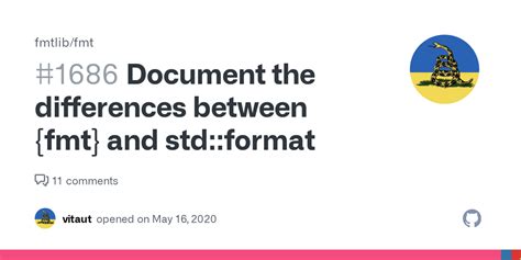 document the differences between {fmt} and std format · issue 1686