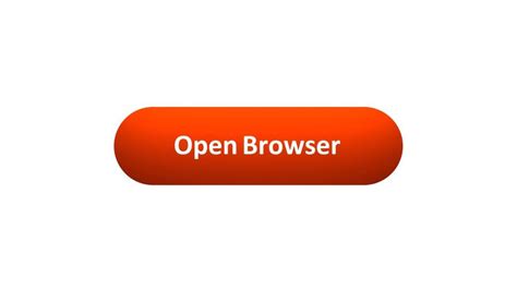 Animation Of Open Browser Button Clicked By Computer Mouse With Color