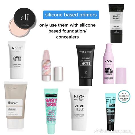 Silicone Based Primers Silicone Makeup Best Drugstore Makeup Makeup