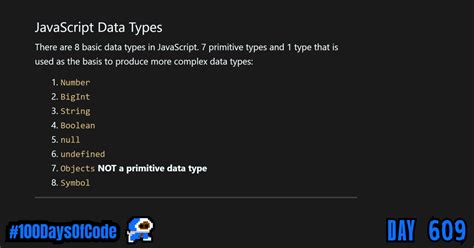 Day 09 Javascript Primitive Data Types Jamal J8 Ahmed